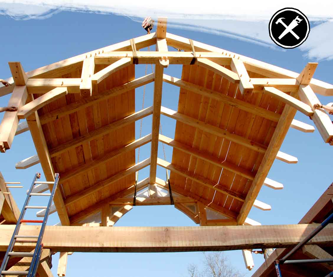 Gebint constructies om zelf verder te bouwen? In Eiken of Douglas ...